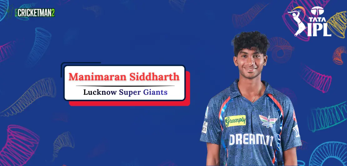 Manimaran Siddharth IPL 2026 Price, Team, Career Stats, Bowling Records ...