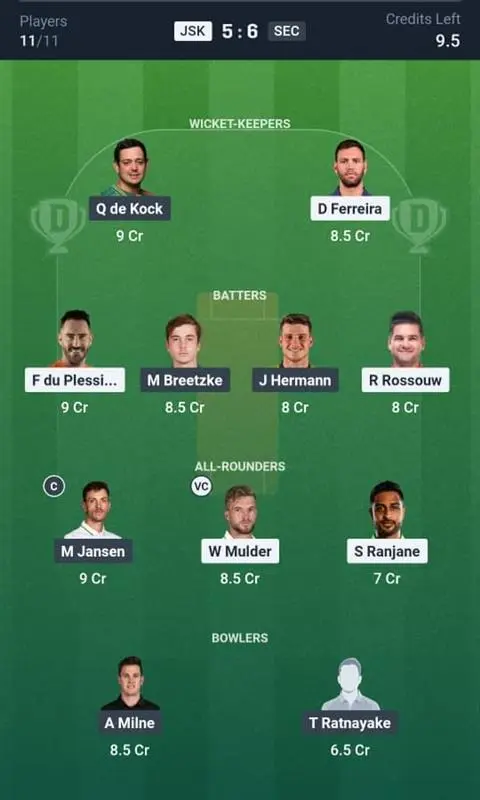 JSK vs SEC Dream11 Prediction Today Match 11: Fantasy Cricket Tips ...
