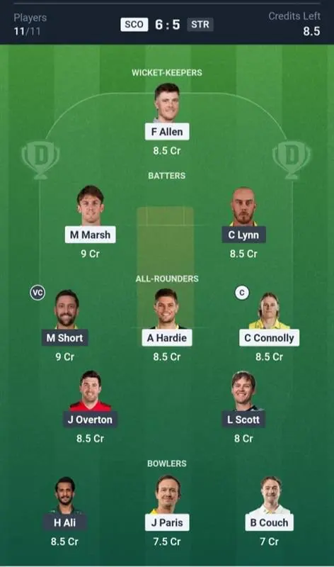 SCO vs STR Dream11 Prediction Today Match 23: Fantasy Cricket Tips ...
